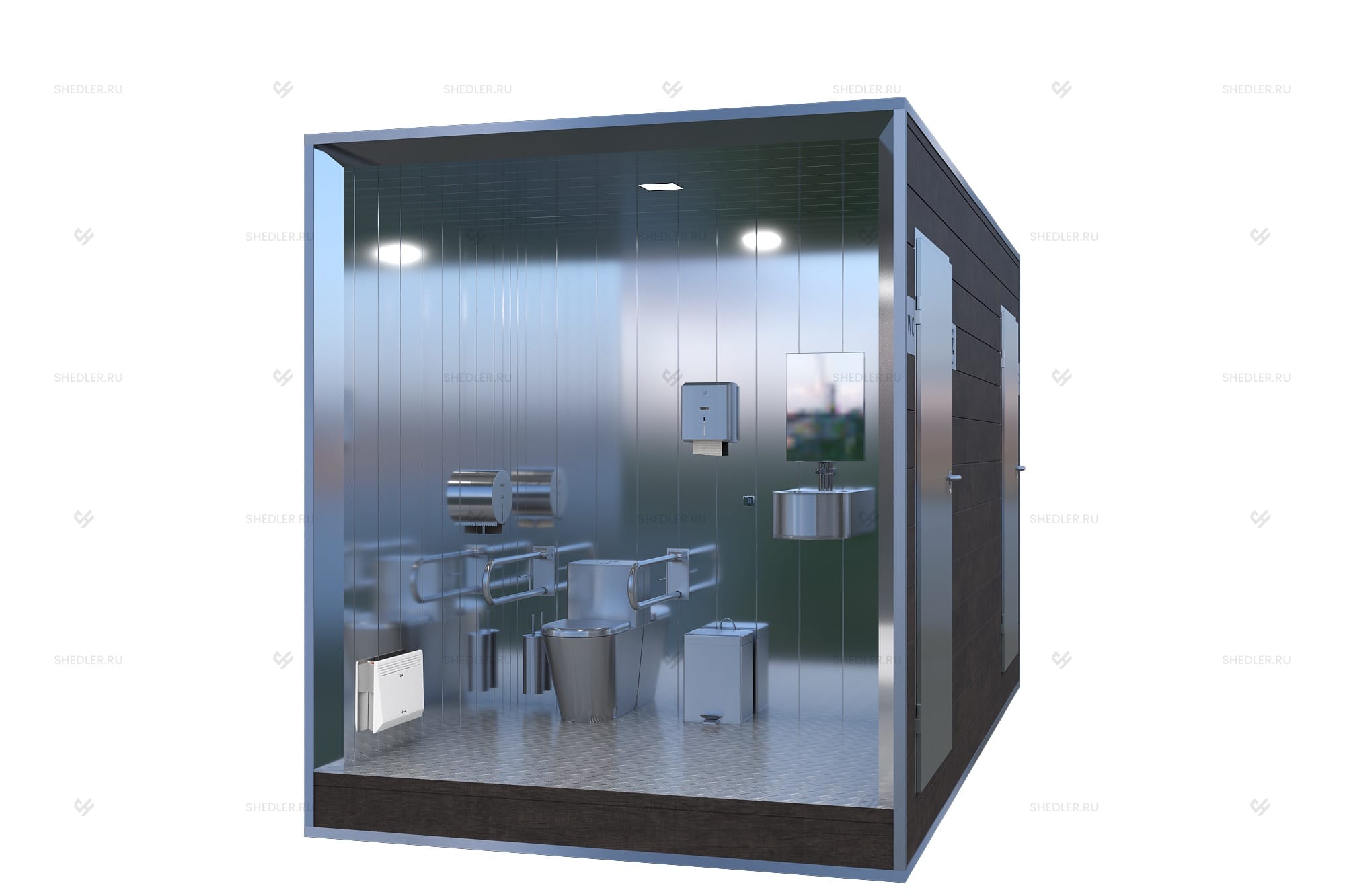 Купить модульный туалет | SHEDLER